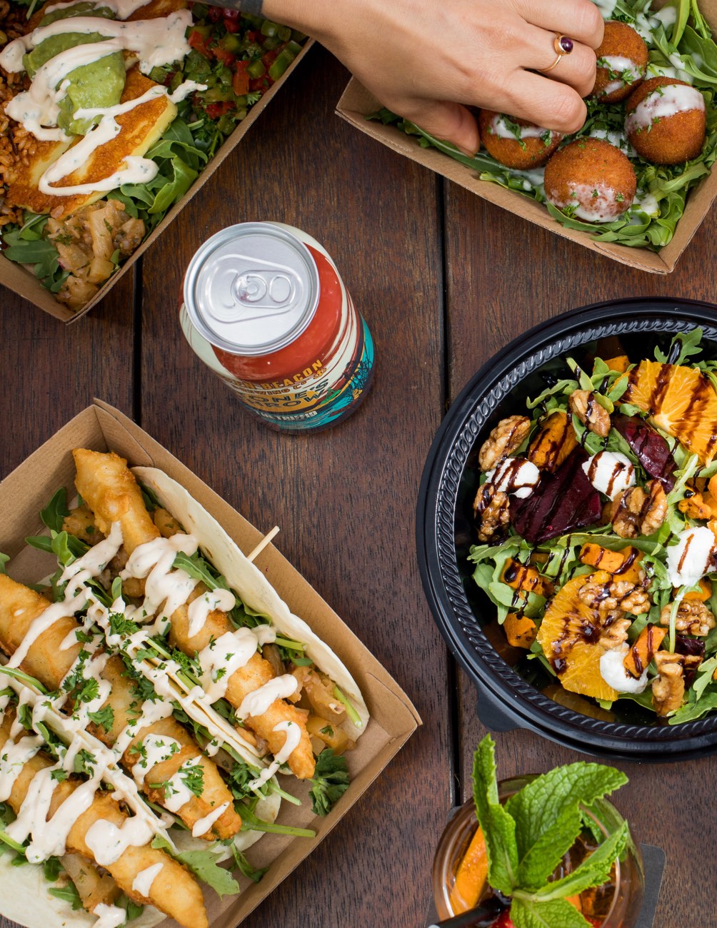 Our beer garden is the ideal space to hang out, day or night.